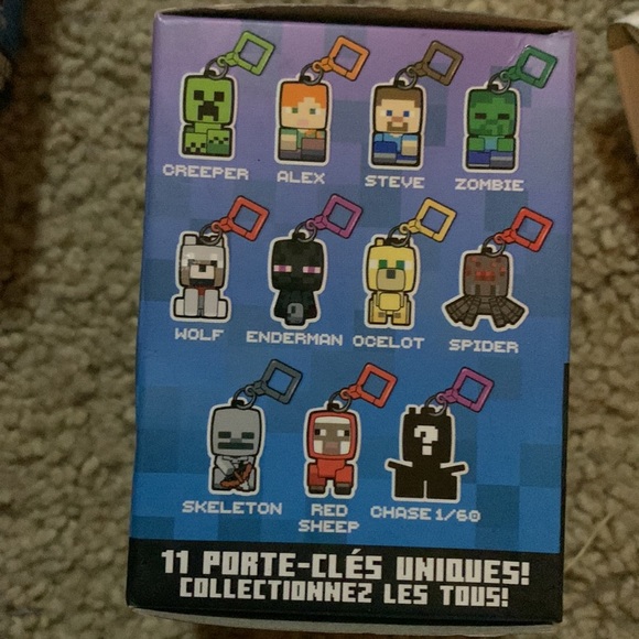 Minecraft | Toys | Minecraft Bobble Mobs Key Chain Blind Box Series ...